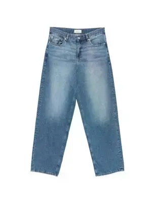 LES DEUX Faded Wide-leg Jeans - Blue