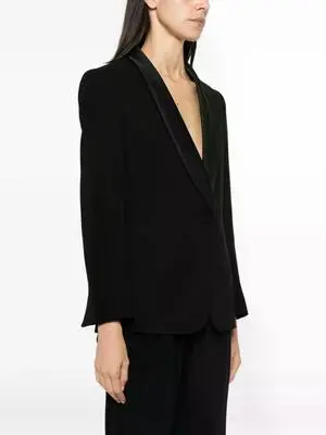 Giorgio Armani Single-breasted Jacket With Satin Lapels
