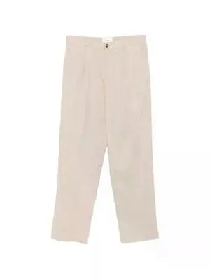 LES DEUX Pleated Straight-leg Trousers In Sand Beige - Neutrals
