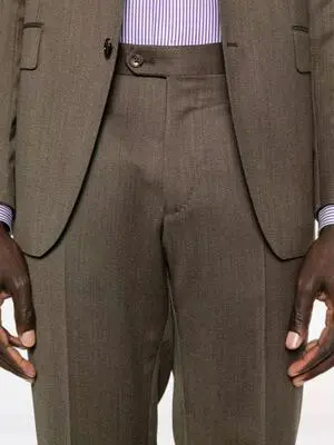 Tagliatore Peak-lapels Wool Suit