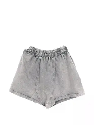 LOUIS VUITTON Cotton Acid Wash Logo Print Shorts