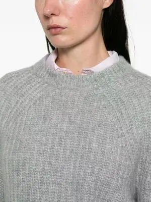 EMERSON RENALDI Ribbed Knit Raglan Sleeve Sweater