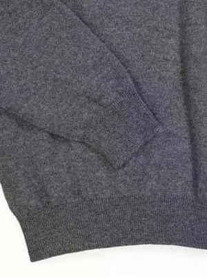 LISA YANG Quarter-zip Knitted Sweater - Grey