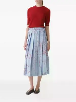 Fabiana Filippi Contrast Trim Fine Knit Sweater