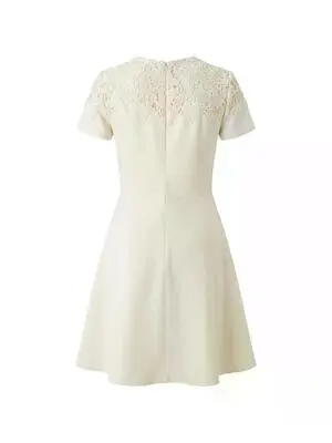 Valentino Garavani A-line Mini Dress With Lace Panelling