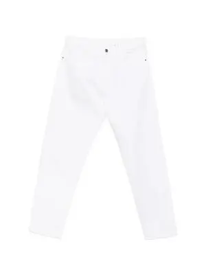 Canali Button-fastening Straight-leg Jeans - White