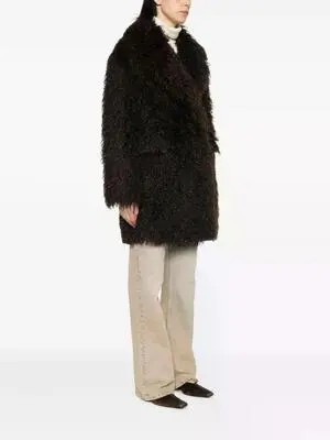 Tagliatore Bouclé-texture Double-breasted Coat - Brown