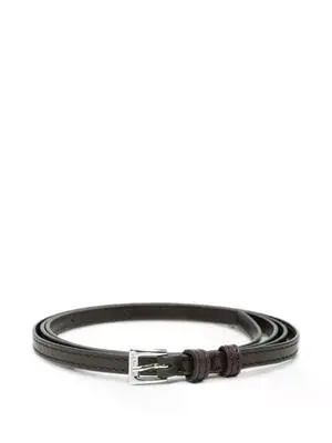 N°21 Buckle-fastening Leather Belt - Brown