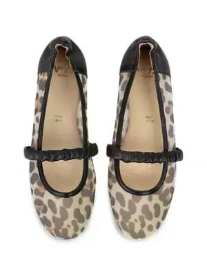 V°73 Karina Leopard-print Ballet Flats