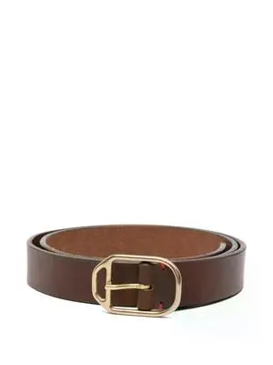 Eleventy Buckle-fastening Leather Belt - Brown