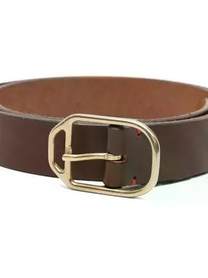 Eleventy Buckle-fastening Leather Belt