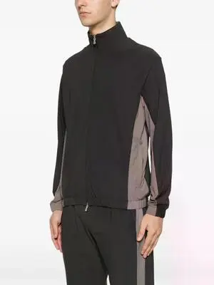 Eleventy Colour-block Track Jacket - Brown