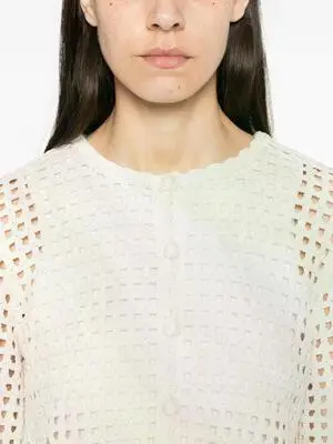 FRAME Postcard Crochet Cardigan - Neutrals