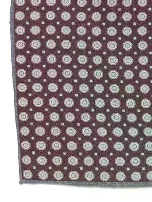 Eleventy Geometric-print Pocket Square