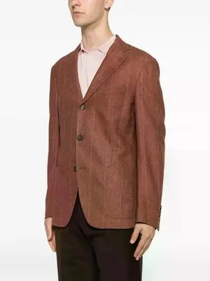 Eleventy Pinstripe Notched-lapel Blazer