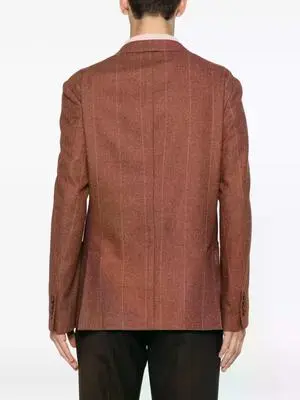 Eleventy Pinstripe Notched-lapel Blazer