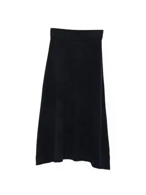 Incentive! Cashmere High-waisted A-line Midi Skirt