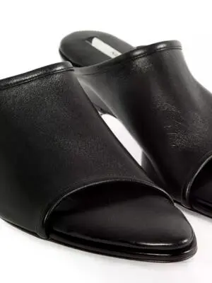 CHRISTEN Leather Sandals - Black