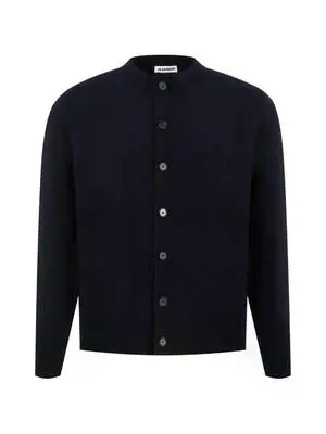 JIL SANDER Button-up Crew-neck Cardigan