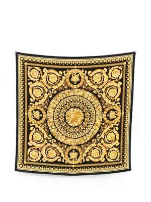Versace Barocco-print Scarf - Black