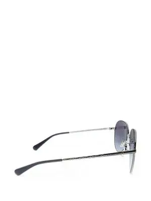 COACH Pilot Frame Tinted Sunglasses - Silver