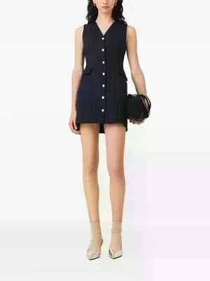 Maje Sleeveless Tailored Lurex Dress