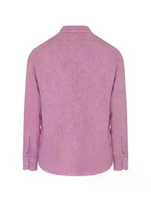 Zegna Long-sleeve Chest-pocket Shirt - Pink
