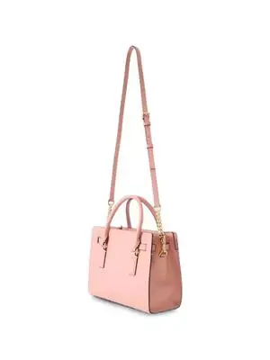 Michael Kors Padlock-detail Leather Tote Bag - Pink