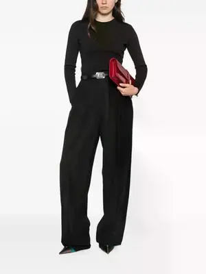 TOM FORD Satin-trimmed Pleated Trousers