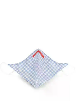 Isaia Gingham-check Face Mask