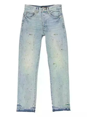 PURPLE BRAND Painted-splatter Jeans - Blue