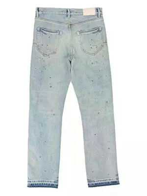 PURPLE BRAND Painted-splatter Jeans