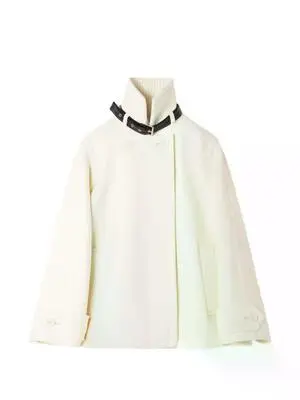 LANVIN Buckle-detail Double-breasted Coat - White