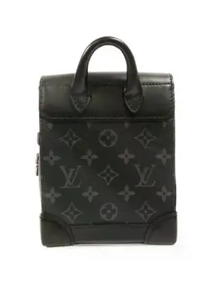 LOUIS VUITTON Nano Steamer Monogram Eclipse Shoulder Bag