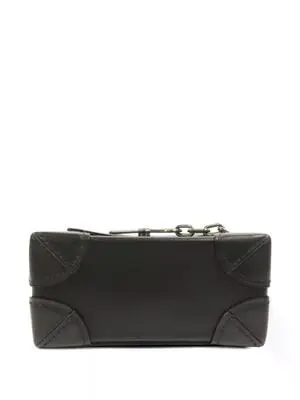 LOUIS VUITTON Nano Steamer Monogram Eclipse Shoulder Bag - Black