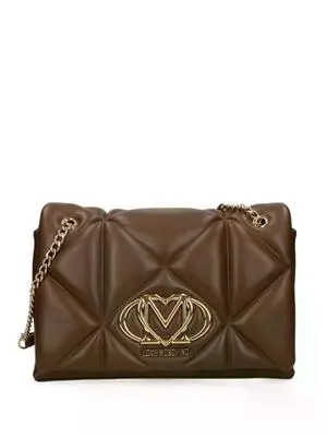 Moschino Logo-plaque Shoulder Bag - Brown