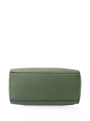 Loewe Anagram Leather Tote Bag - Green