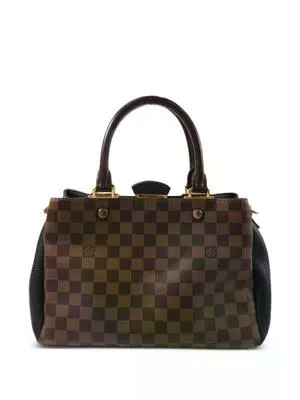 LOUIS VUITTON Brittany Damier Tote Bag - Brown