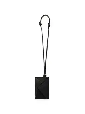 AMI Paris Etienne Strap Taurillon-leather Envelope Card Holder