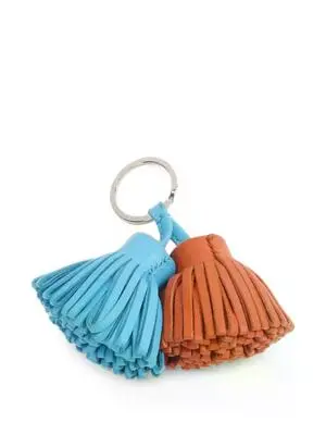 Hermès Tasseled Leather Charm With Split-ring - Orange