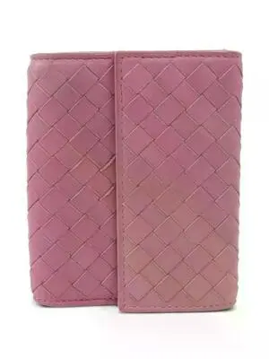 Bottega Veneta Intrecciato Wallet - Pink