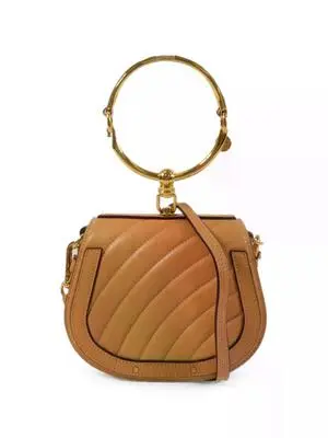Chloé Nile Leather Shoulder Bag - Neutrals