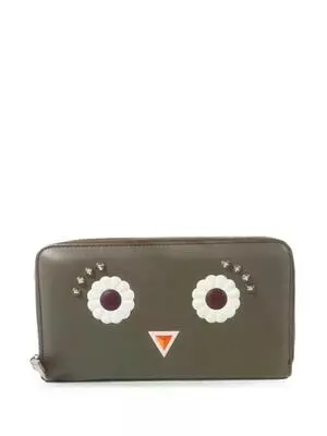 Fendi Hypnoteyes Studded Wallet - Grey