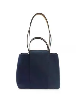 Hermès Cabag Pm Canvas Shoulder Bag - Blue