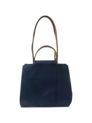 Hermès Cabag Pm Canvas Shoulder Bag - Blue