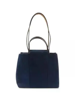 Hermès Hermès Cabag PM Canvas Shoulder Bag Blue