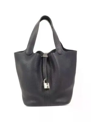 Hermès Mm Picotin Lock Tote Bag - Blue