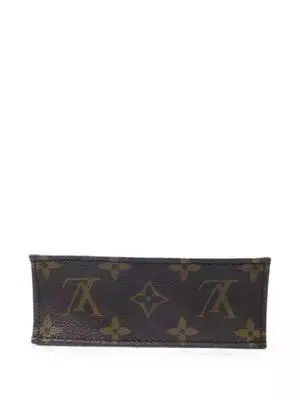 LOUIS VUITTON Petit Sac Plat Monogram Tote Bag - Brown