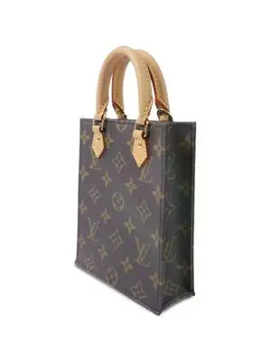 LOUIS VUITTON Petit Sac Plat Monogram Tote Bag