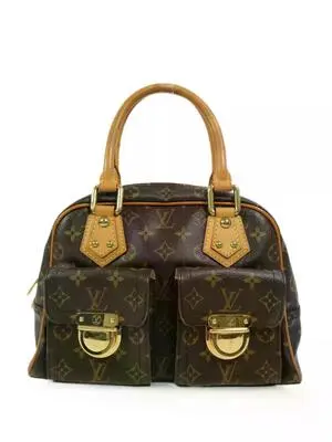 LOUIS VUITTON Pm Manhattan Monogram-pattern Tote Bag - Brown